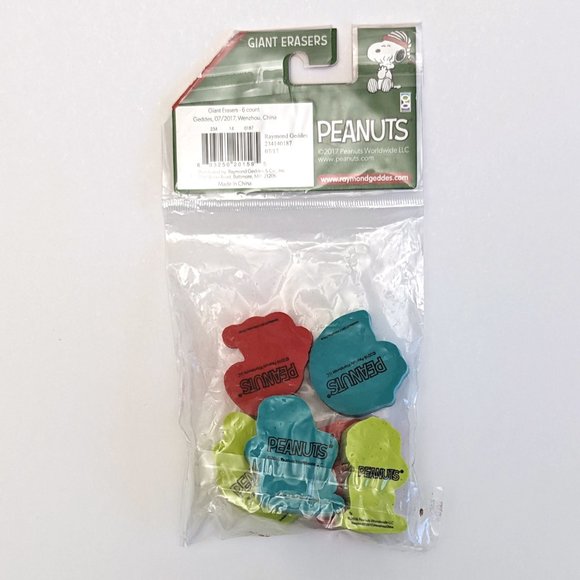 Peanuts | Office | Peanuts Snoopy Giant Erasers Charlie Brown Christmas ...